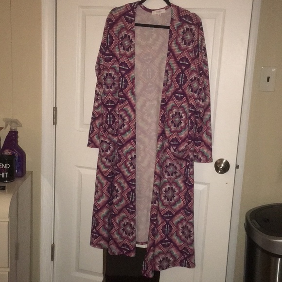 LuLaRoe | Jackets & Coats | Lularoe Xl Sarah Multi Colors Nwt | Poshmark